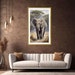 Elephant Painting Digital Print Screen Wallpaper Vertical Frame Africa ...