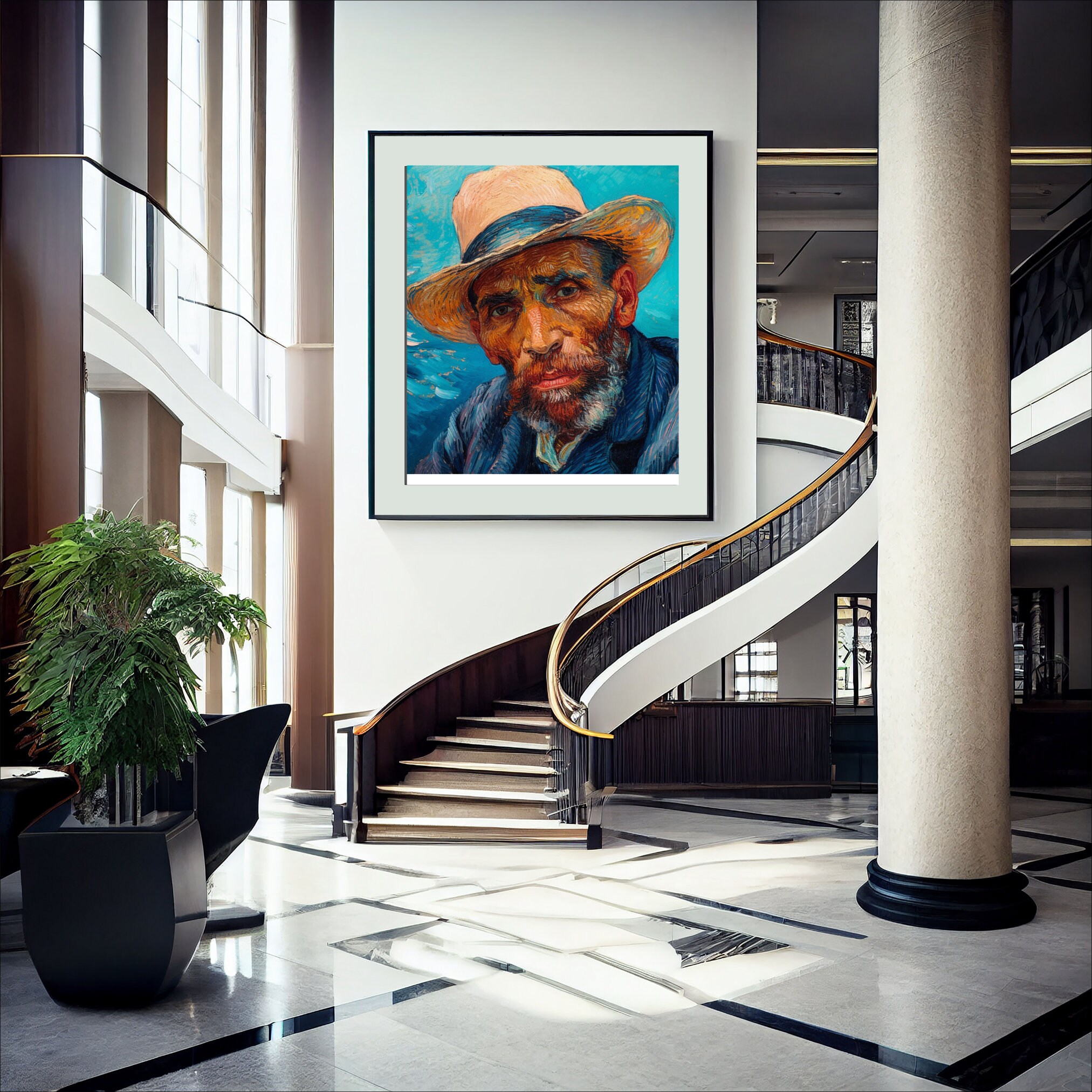 Vincent Van Gogh Portrait Oil Painting Digital Print Instant Download ...