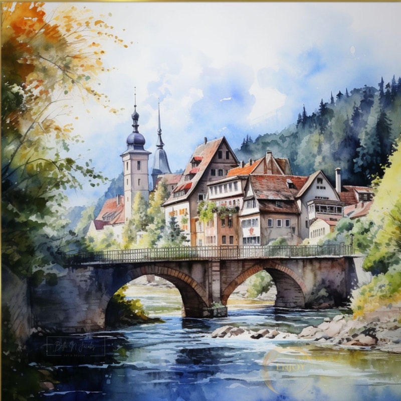 German Landscape - Etsy