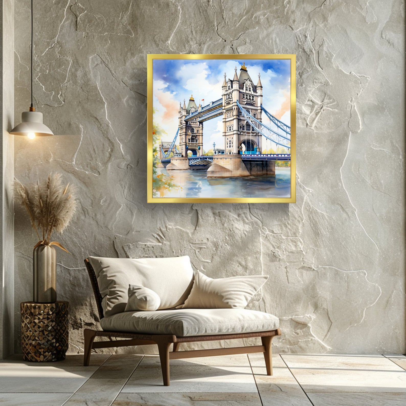 Tower Bridge Watercolor Painting: London Landmark Art (digital Download ...
