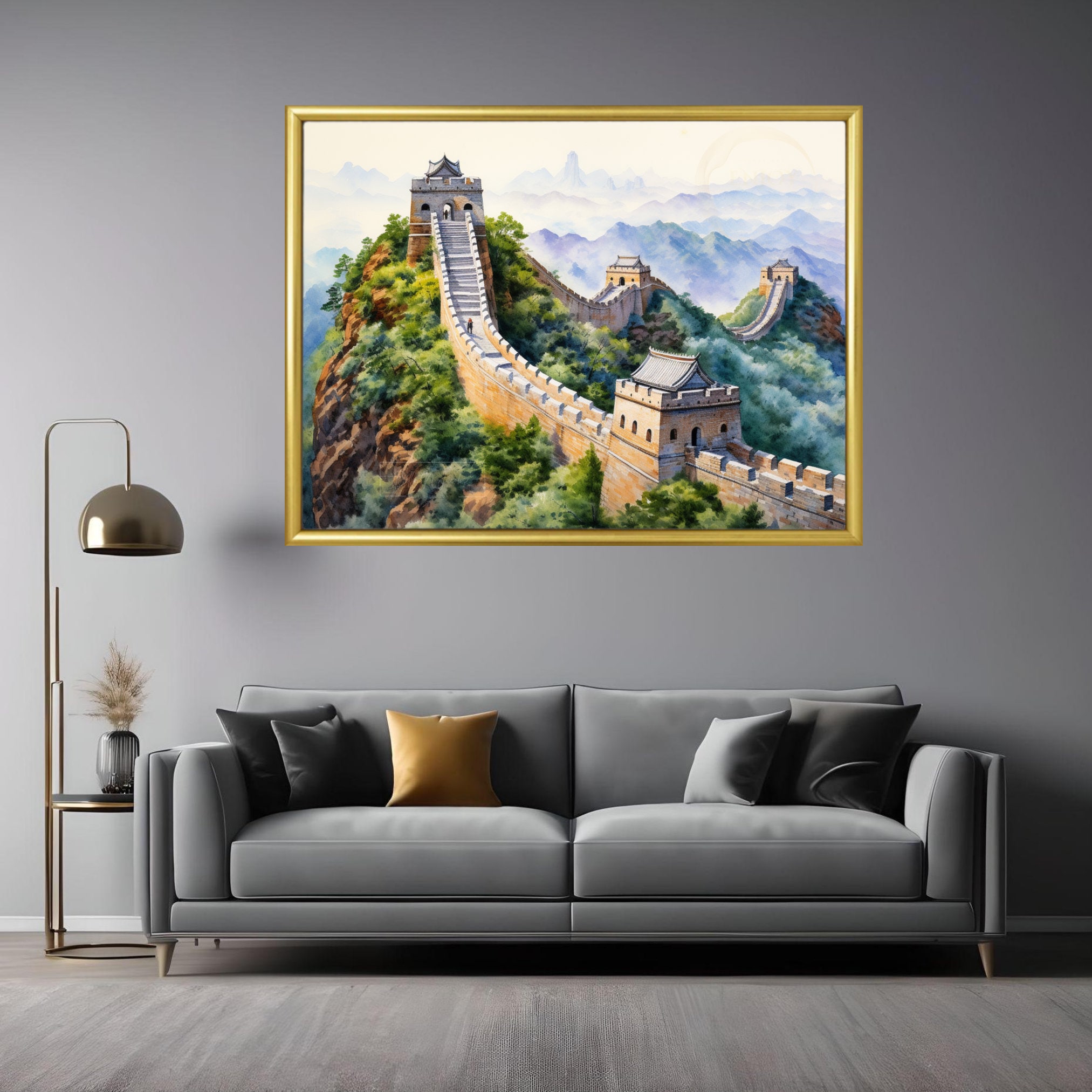 Great Wall of China Digital Print Wall Art , Great Wall of China, Great ...