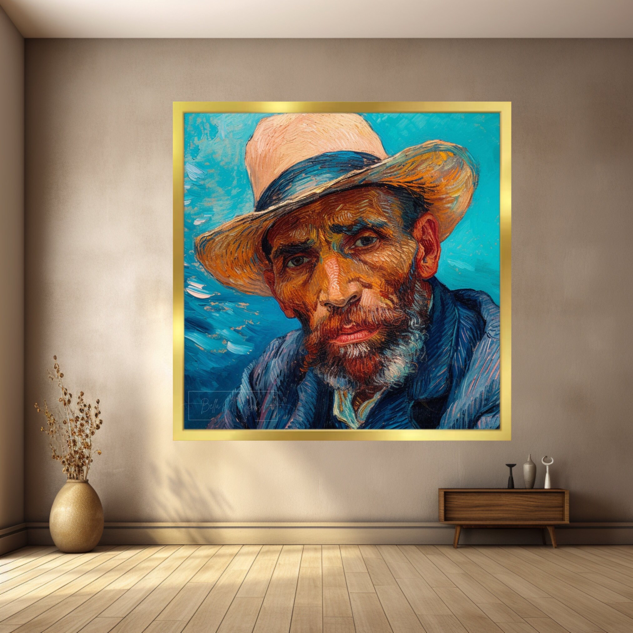 Vincent Van Gogh Portrait Oil Painting Digital Print Instant Download ...