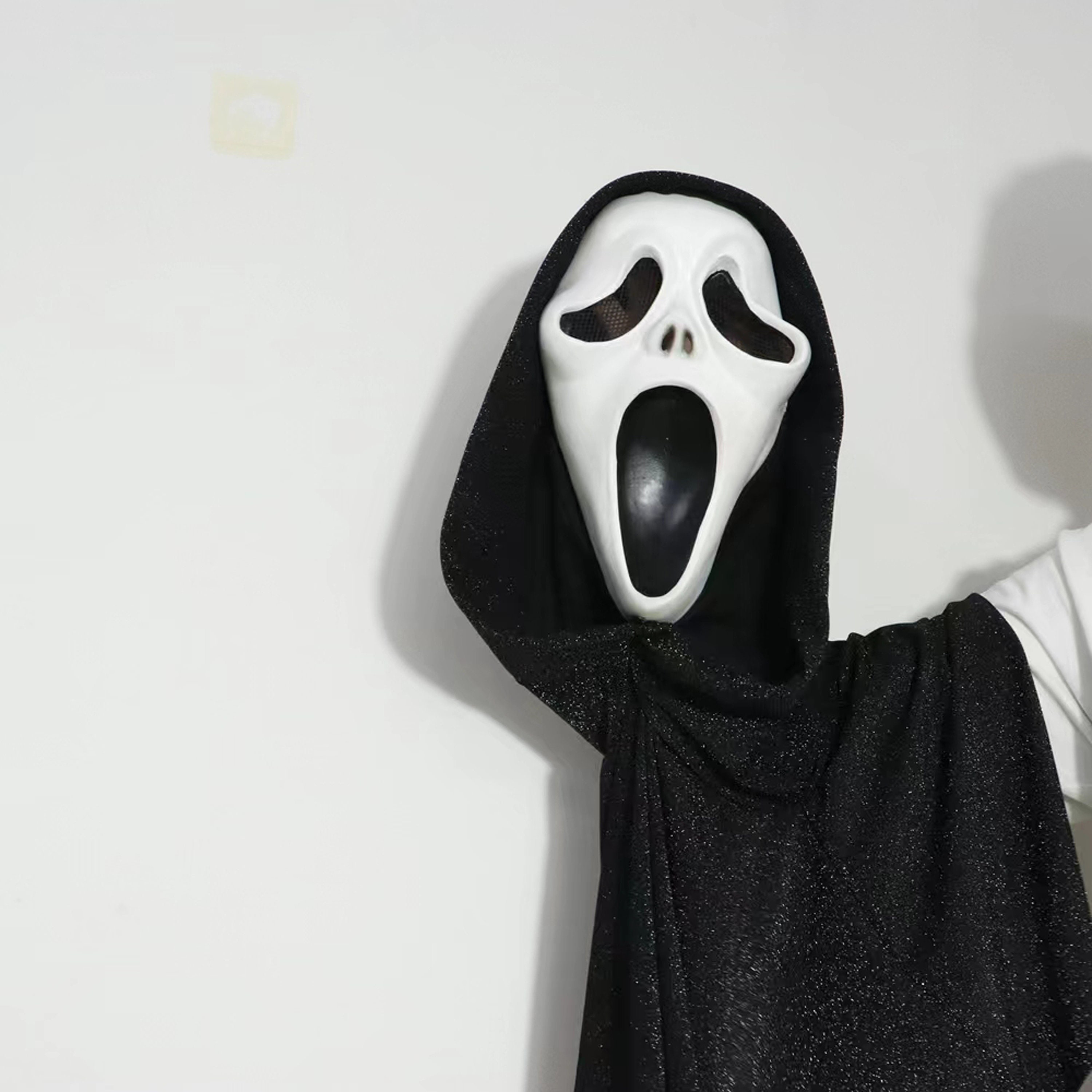 Ghost Face Scream Horror Movie Mask Halloween Killer Cosplay Deluxe ...