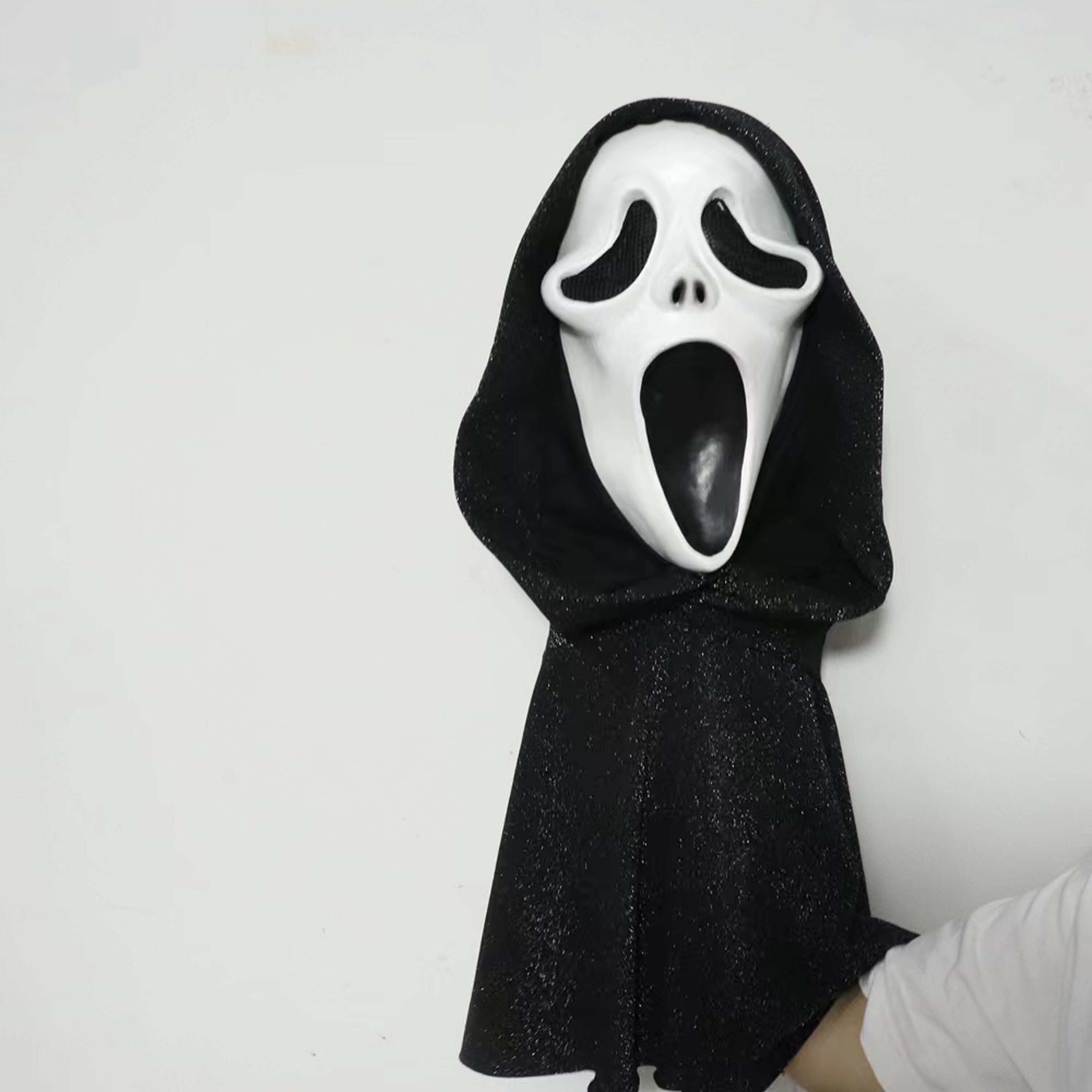Ghost Face Scream Horror Movie Mask Halloween Killer Cosplay Deluxe ...