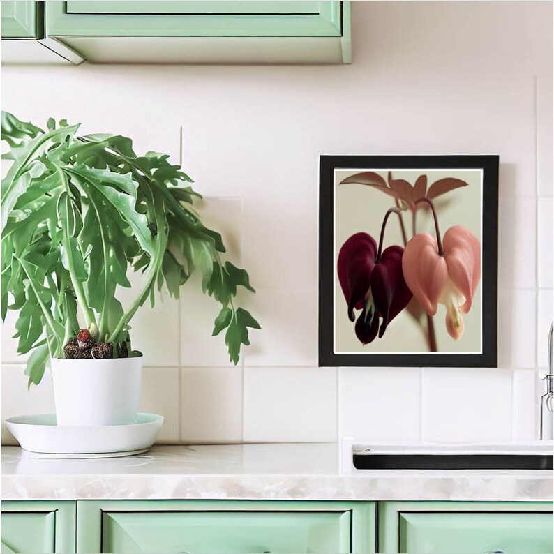 Bleeding Heart Masterpieces: Bleeding Heart Wall Art for Living Room ...