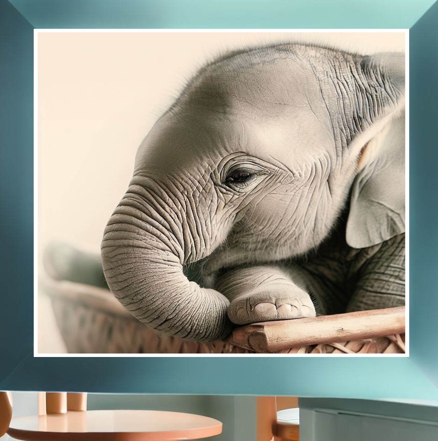 Printable Elephant Digital Wall Art 20 High Resolution - Etsy