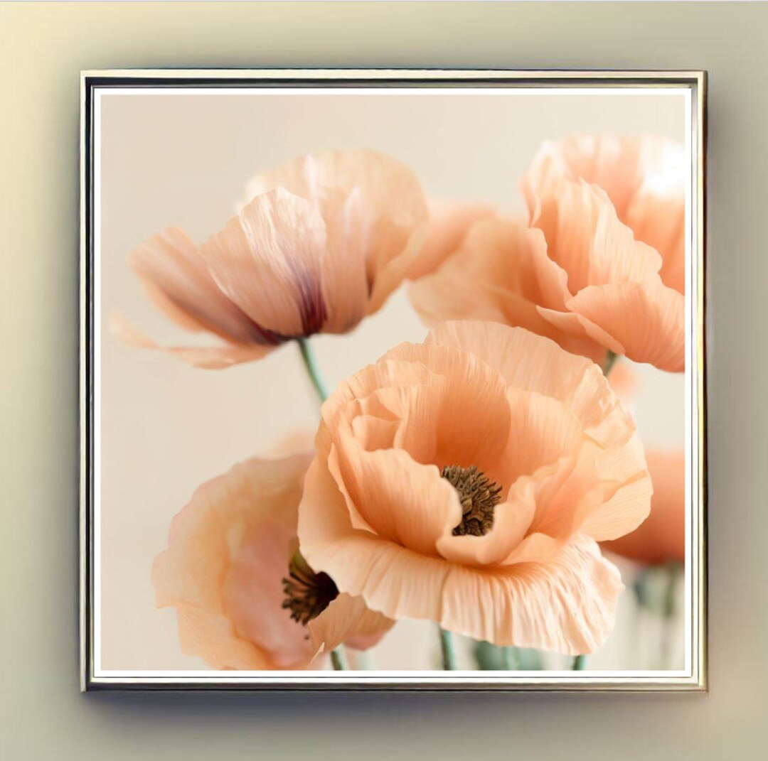 Printable Poppy Flowers Digital Wall Art, 20 High-resolution Poppy ...