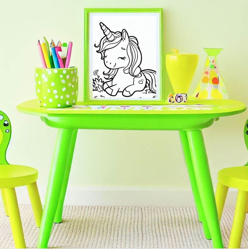 Magical Unicorn Adventures: Kids Coloring Book – 40 Fun Unicorn ...