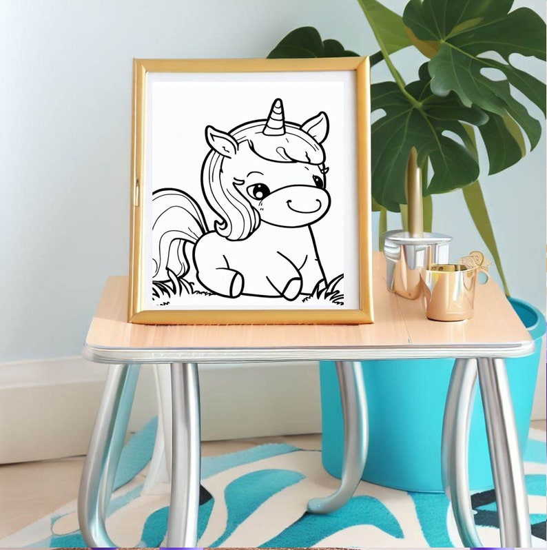 Magical Unicorn Adventures: Kids Coloring Book – 40 Fun Unicorn ...