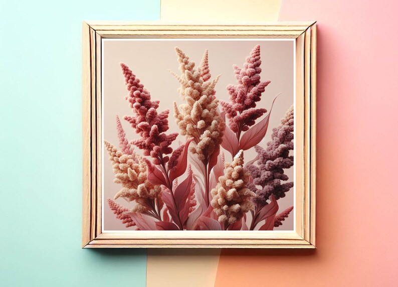Amaranthus Digital Wall Art Masterpieces for Living Room Décor Modern ...