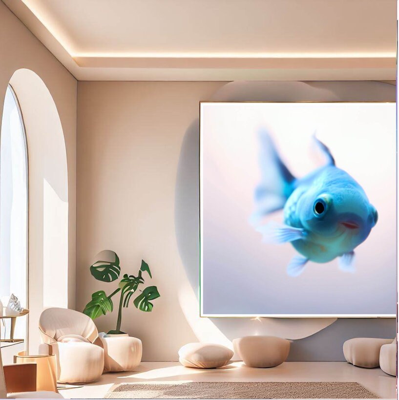 Printable Goldfish Digital Wall Art, 20 High Resolution Goldfish Living ...