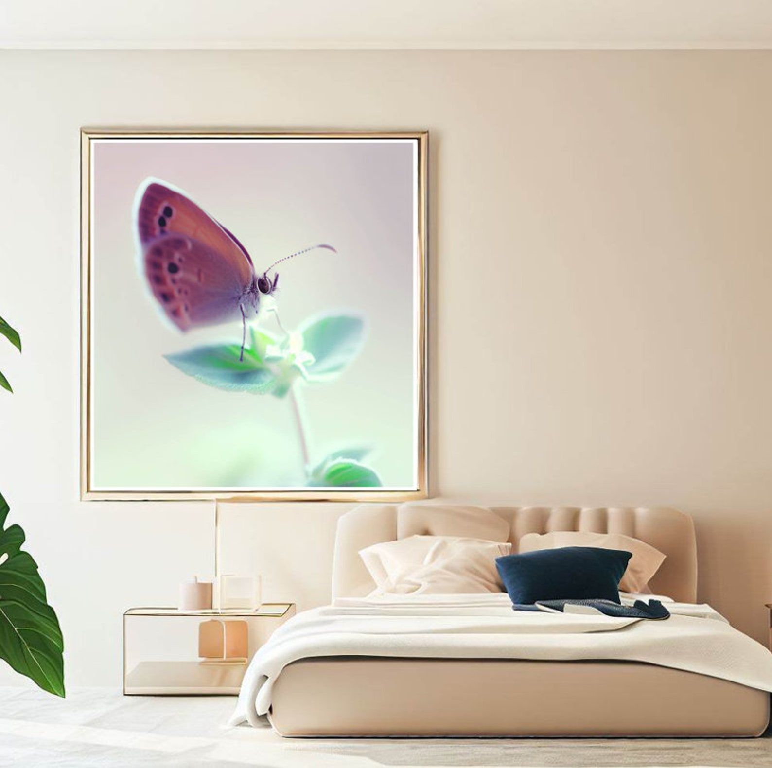 Butterfly Masterpieces Wall Art for Living Room Décor Cute Art Natural ...