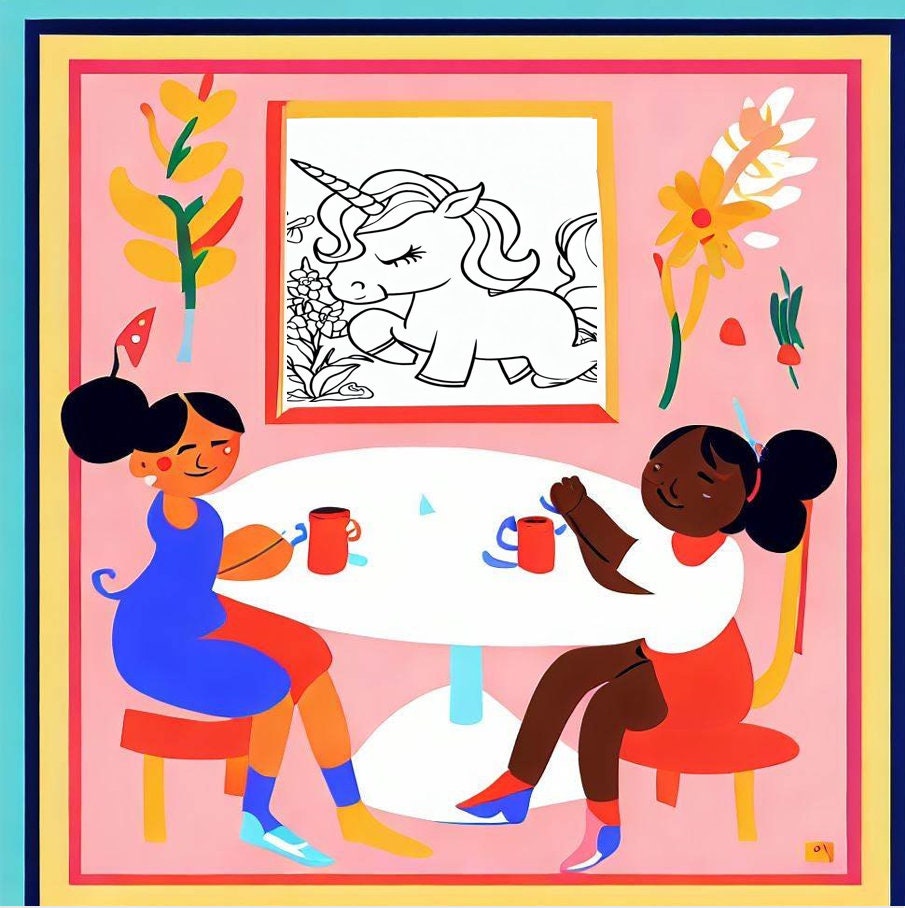 Magical Unicorn Adventures: Kids Coloring Book – 40 Fun Unicorn ...