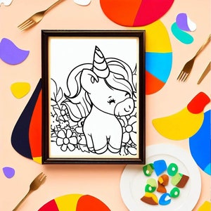 Magical Unicorn Adventures: Kids Coloring Book – 40 Fun Unicorn ...