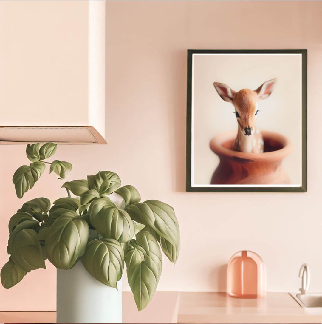 Printable Fawn Digital Wall Art, 20 High Resolution Fawn Living Room ...