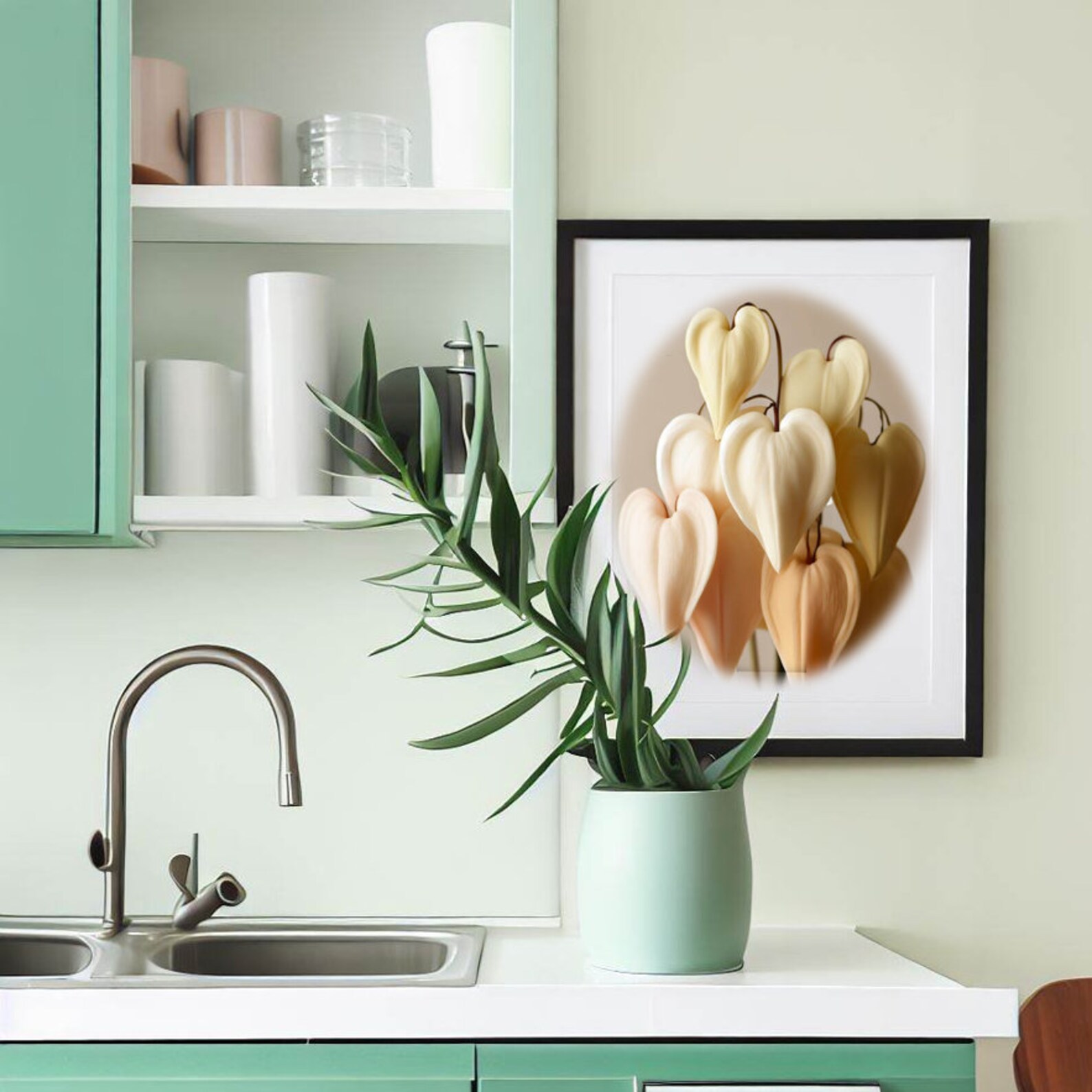 Bleeding Heart Masterpieces: Bleeding Heart Wall Art for Living Room ...