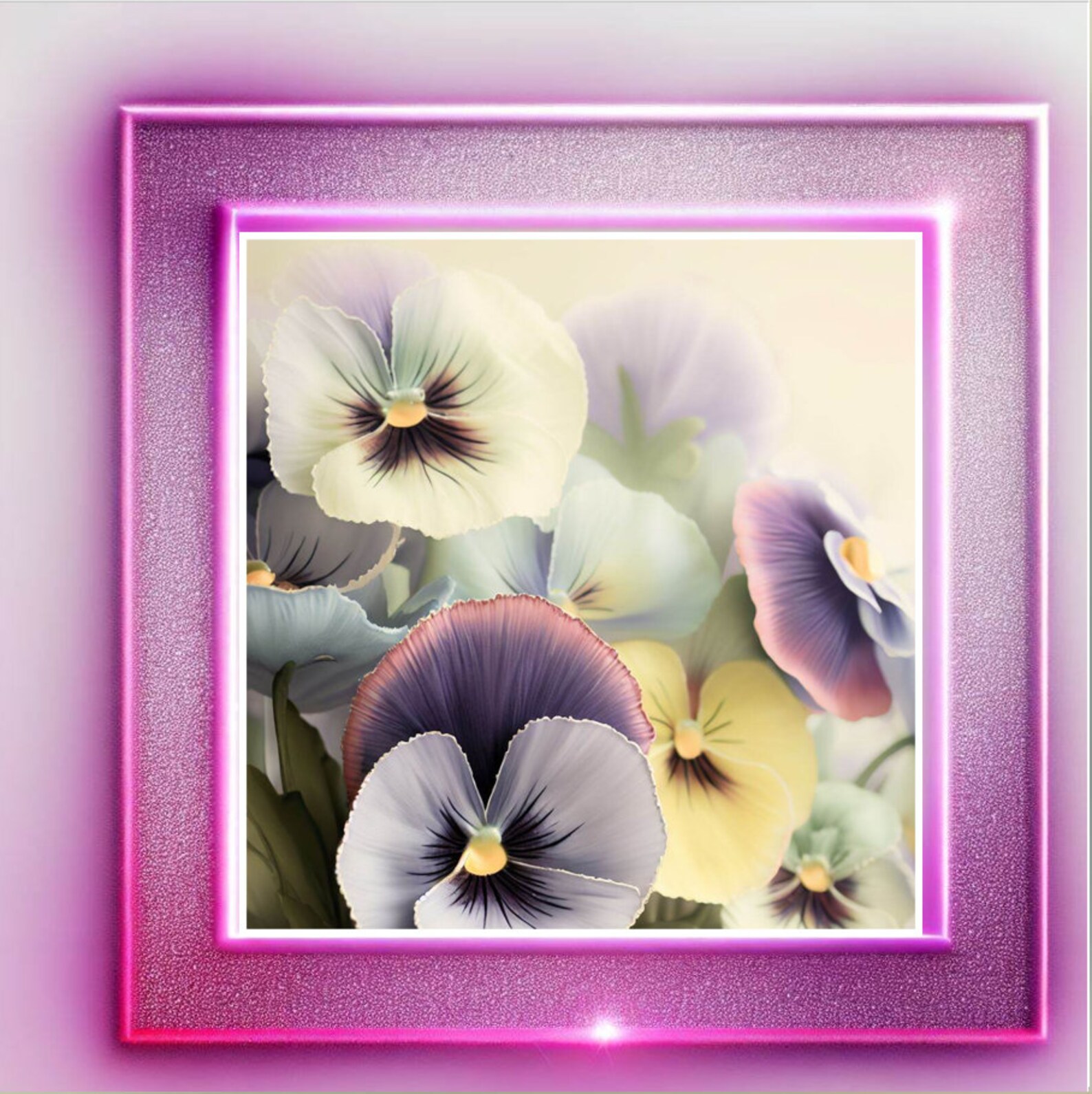 Printable Pansy Flowers Digital Wall Art, 20 High-resolution Pansy ...