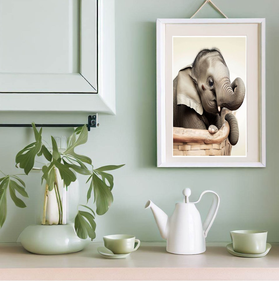 Printable Elephant Digital Wall Art 20 High Resolution - Etsy