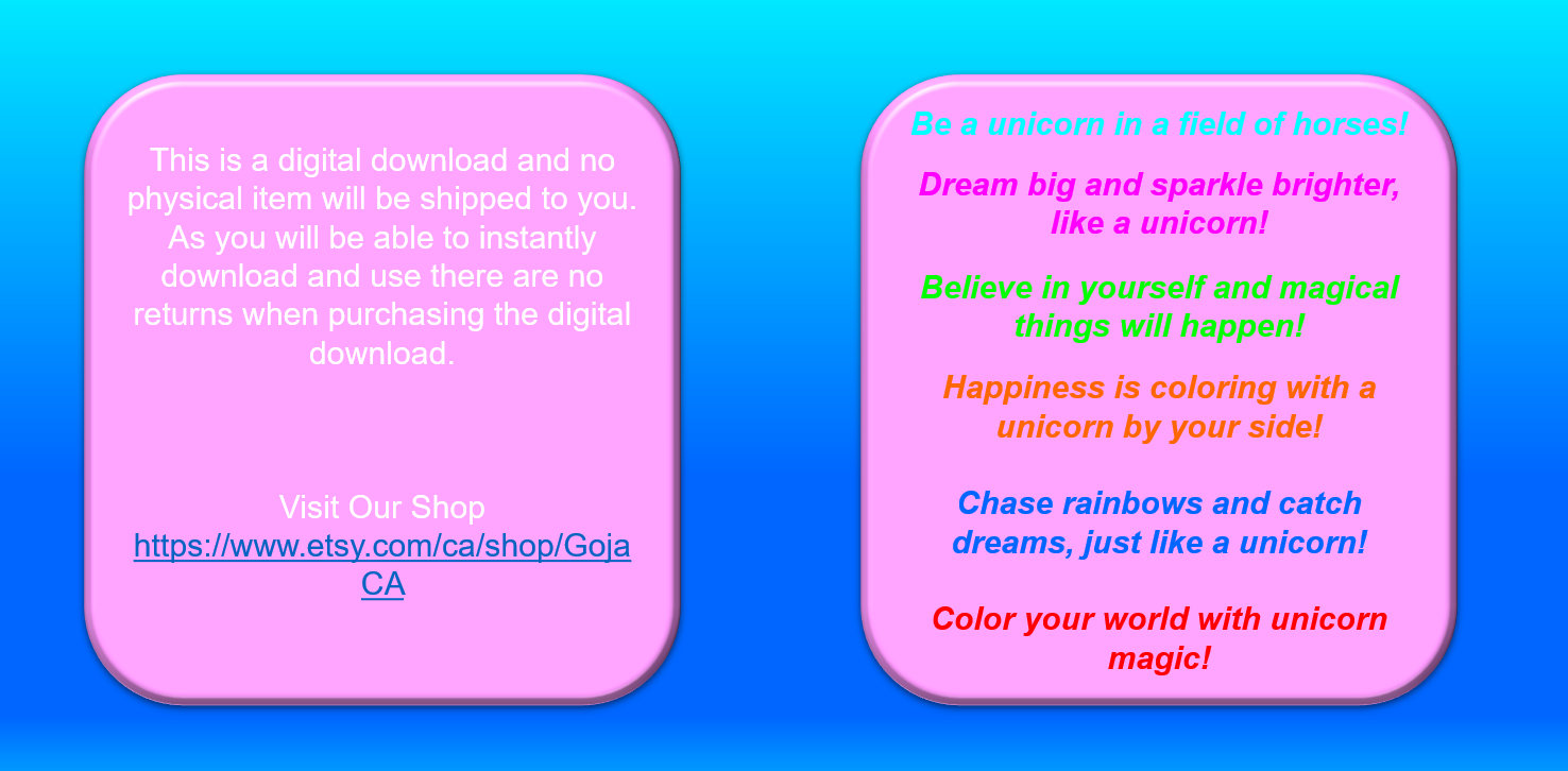 Magical Unicorn Adventures: Kids Coloring Book – 40 Fun Unicorn ...