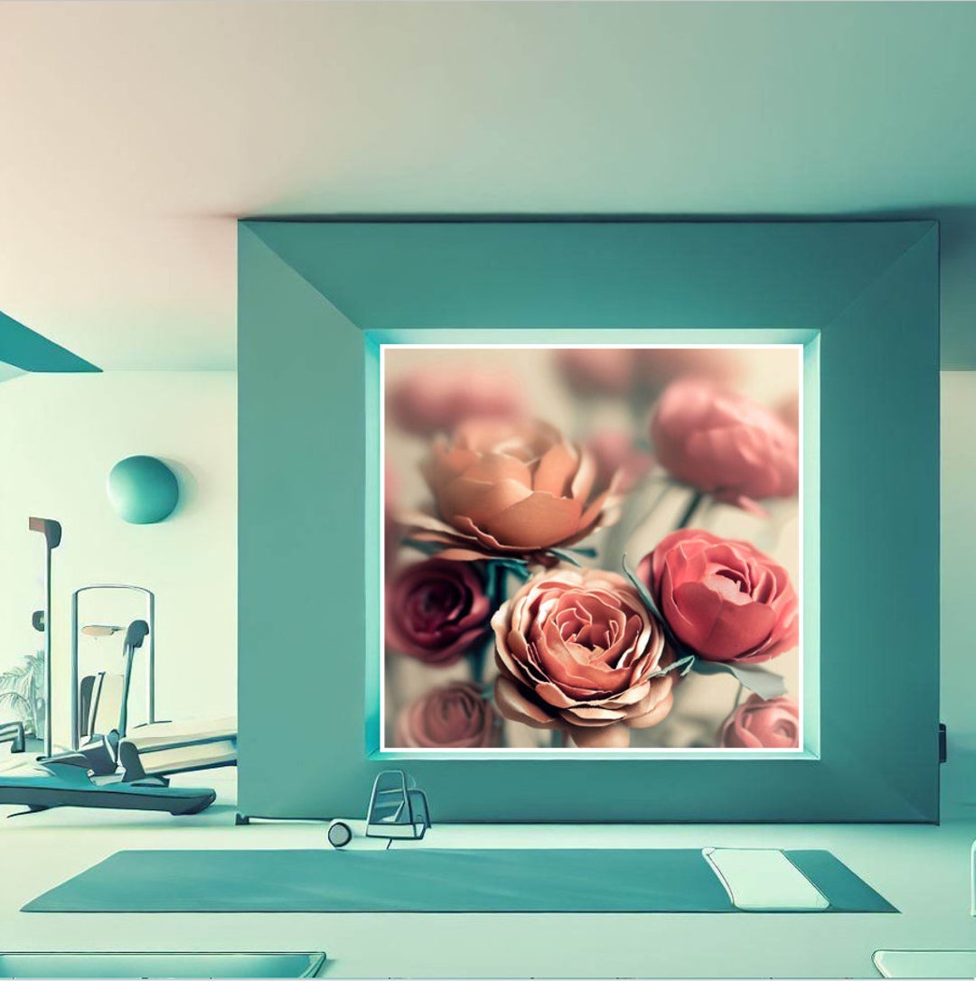 Printable Rose Digital Wall Art, 20 High Resolution Rose Living Room ...