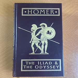 Homer the Iliad & the Odyssey Leather Bound Hardcover Edition - Etsy