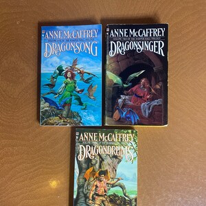 The Harper Hall Trilogy by Anne Mccaffrey Retro 1980 Softcover Books ...