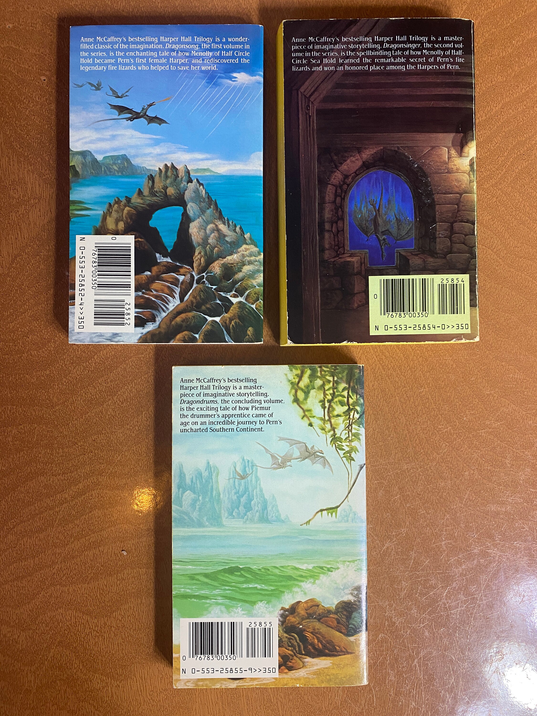 The Harper Hall Trilogy by Anne Mccaffrey Retro 1980 Softcover Books ...