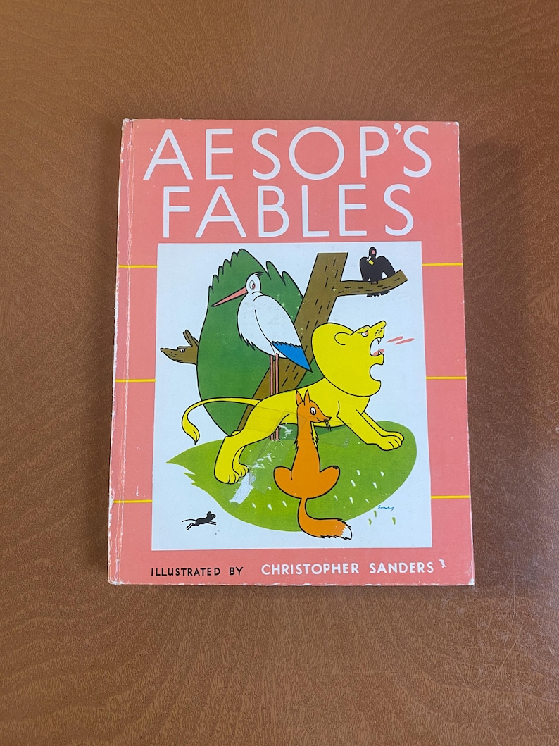 Aesop's Fables Illustrated by Christopher Sanders Retro 1970's ...
