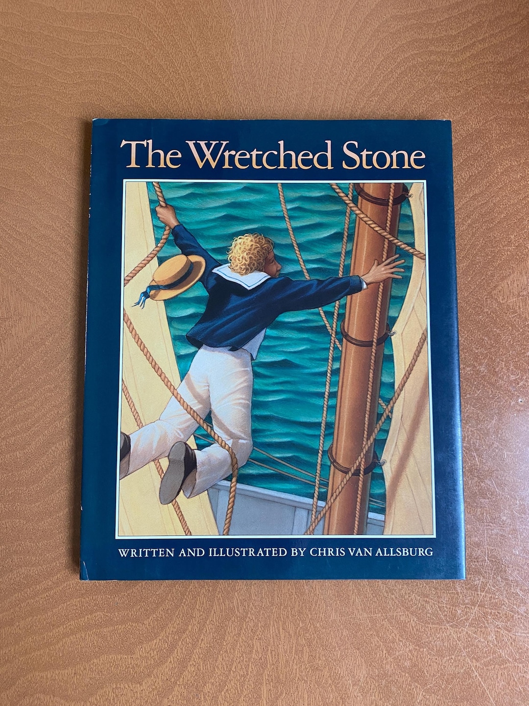 The Wretched Stone by Chris Van Allsburg Retro 1990's Hardcover Edition ...