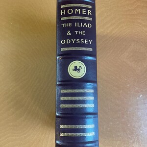 Homer the Iliad & the Odyssey Leather Bound Hardcover Edition - Etsy