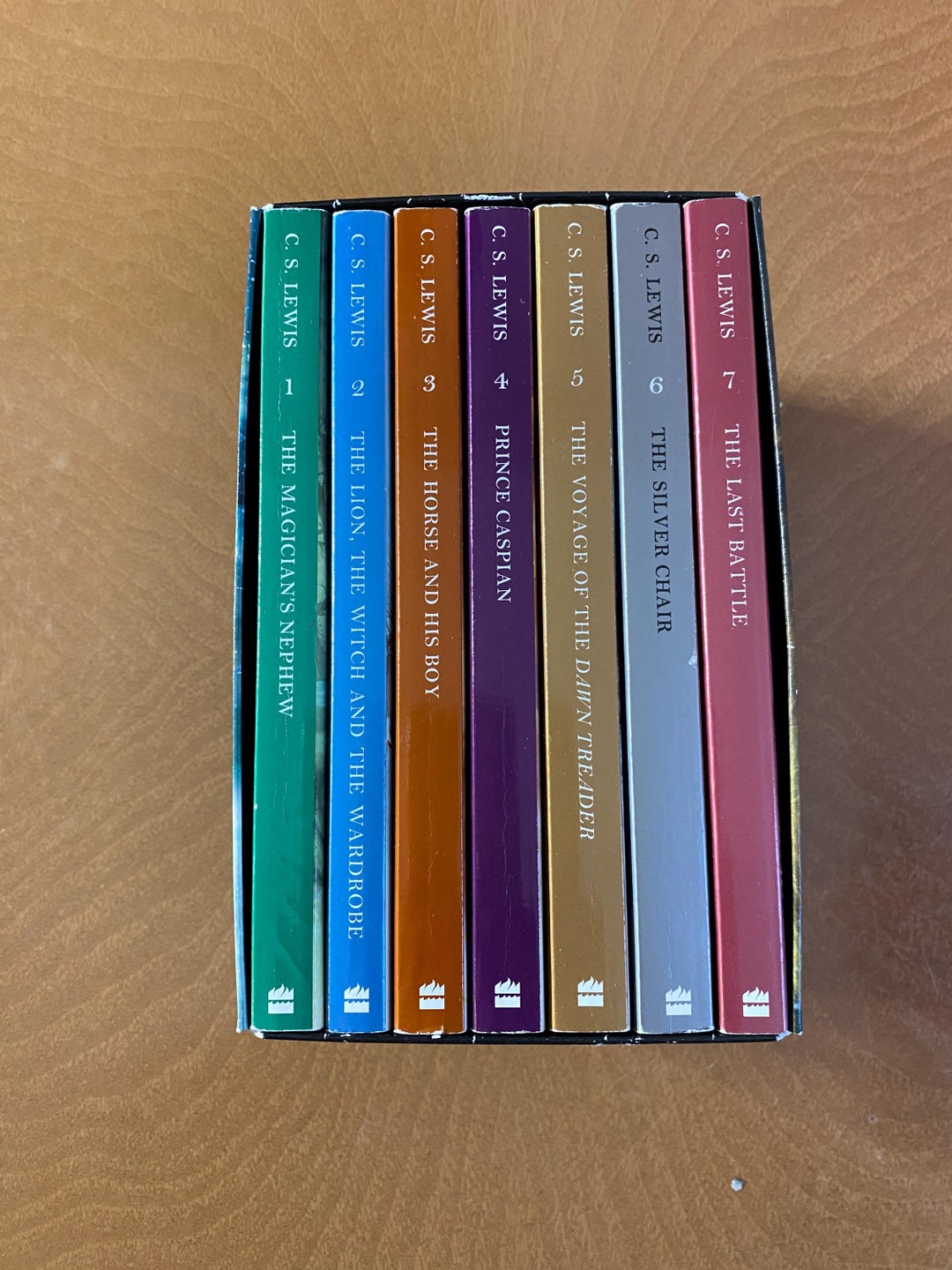 The Chronicles of Narnia Softcover Box Set W/ Raised Letters - the Lion ...