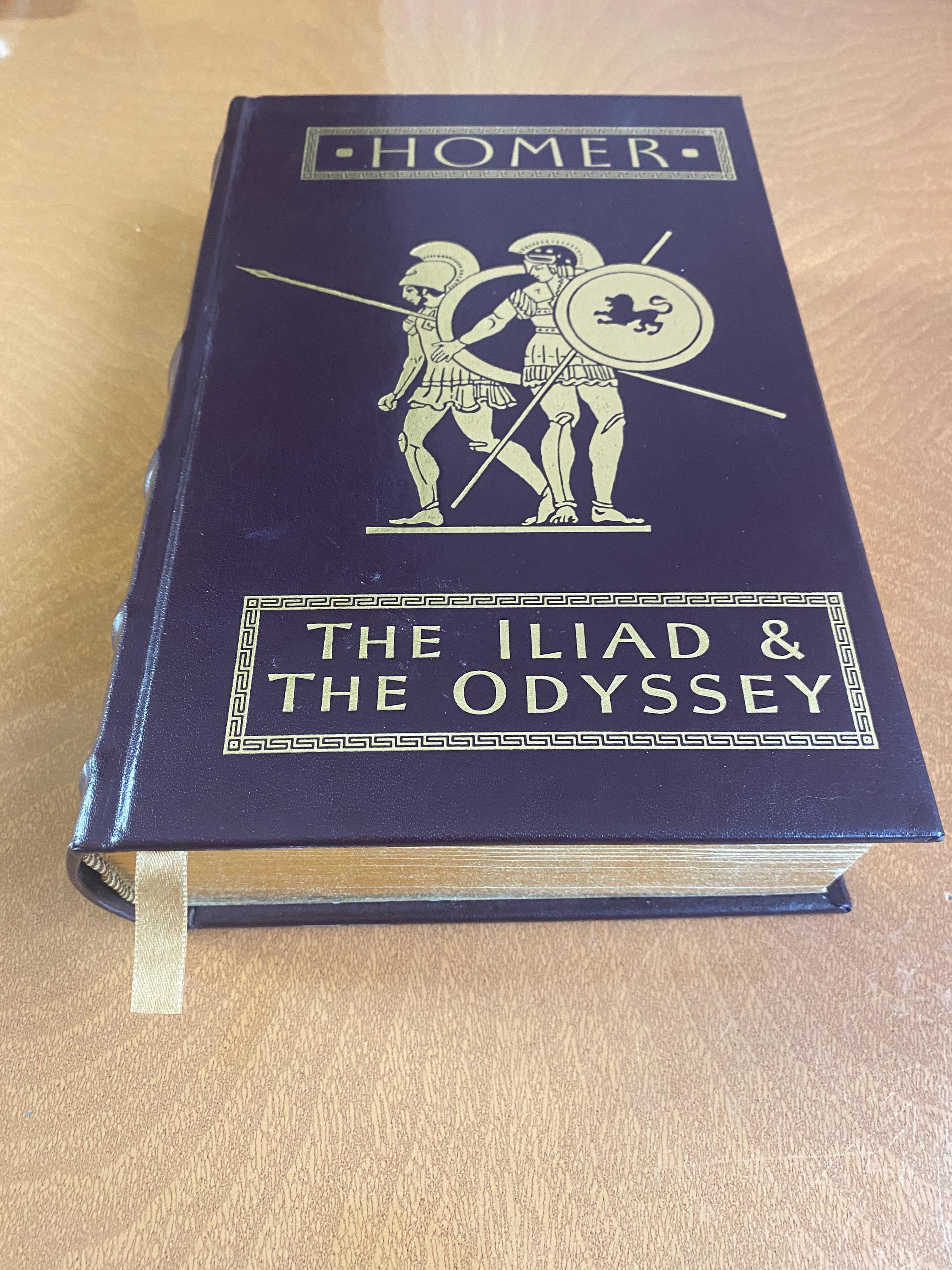Homer the Iliad & the Odyssey Leather Bound Hardcover Edition - Etsy