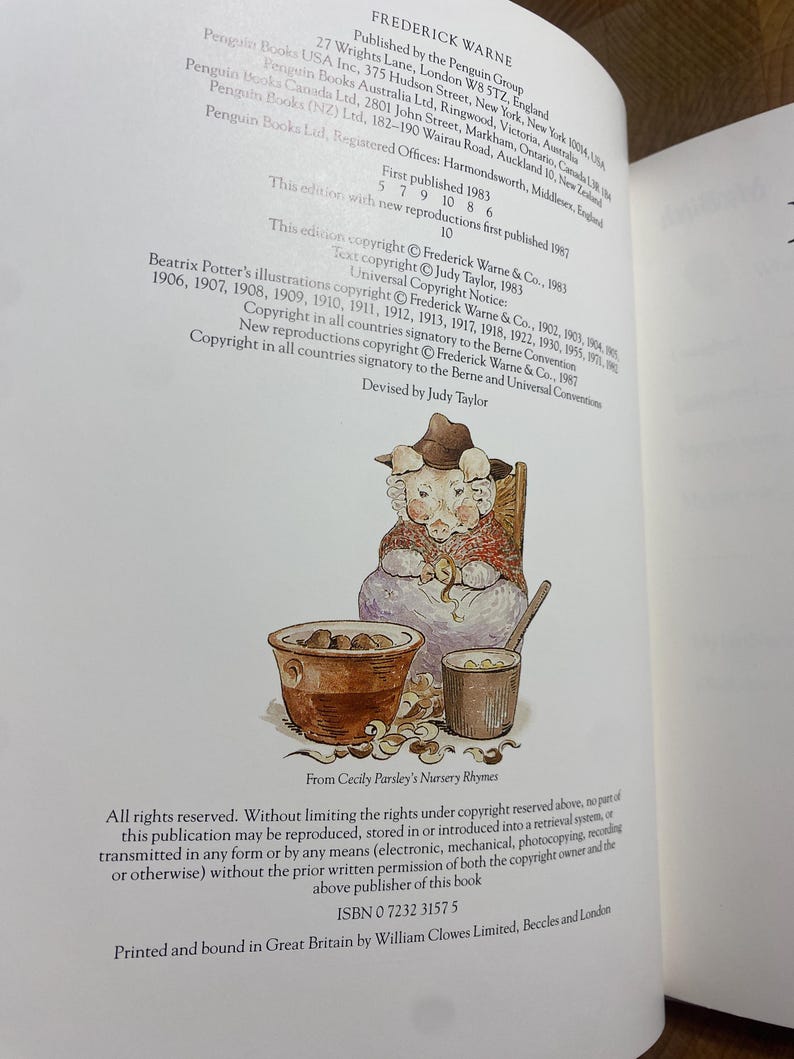 My First Year A Beatrix Potter Baby Book Oversized Hardcover Edition ...