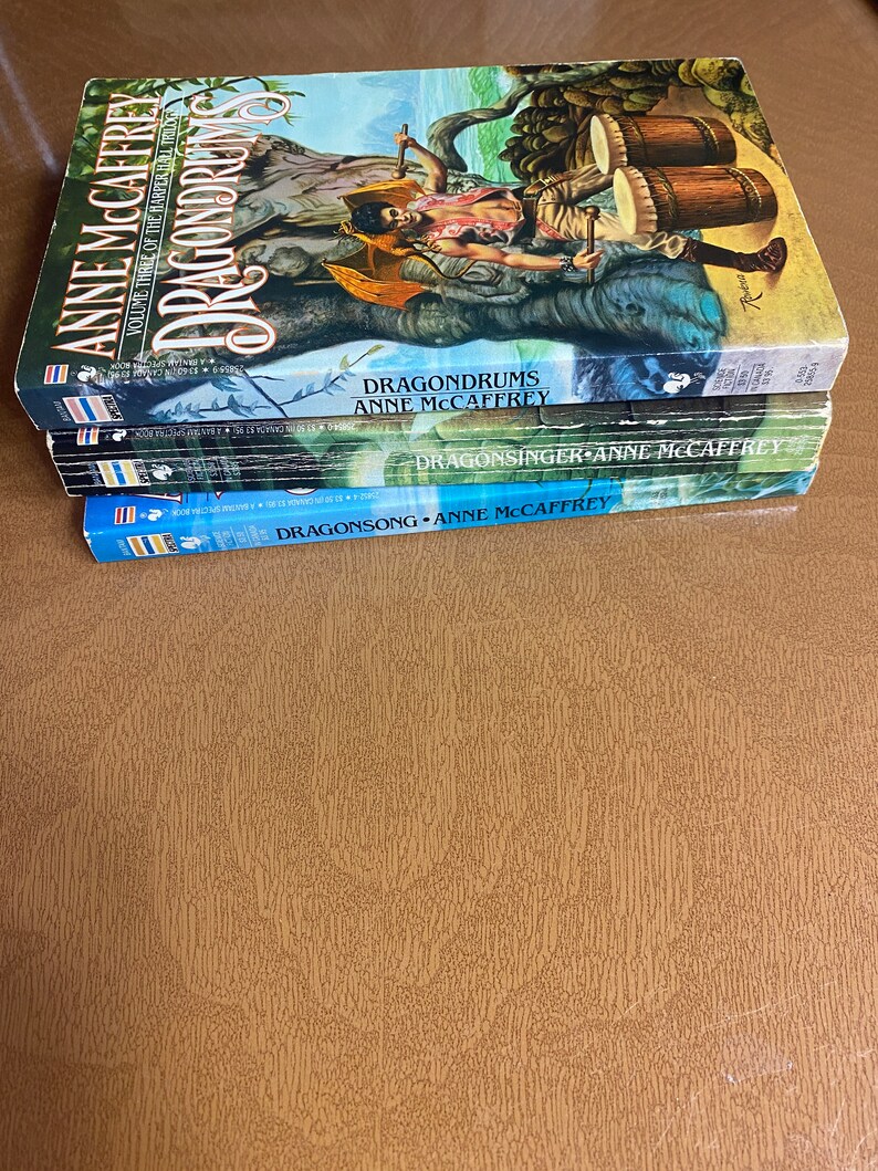 The Harper Hall Trilogy by Anne Mccaffrey Retro 1980 Softcover Books ...