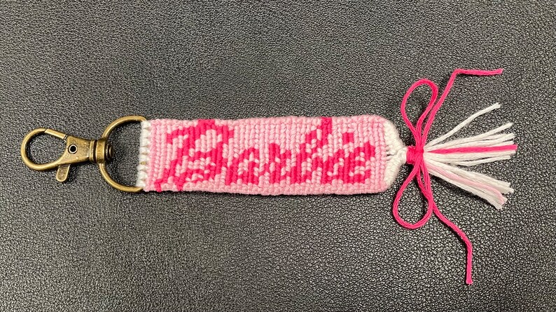 Barbie Keychain Embroidery Floss Friendship Bracelet - Etsy