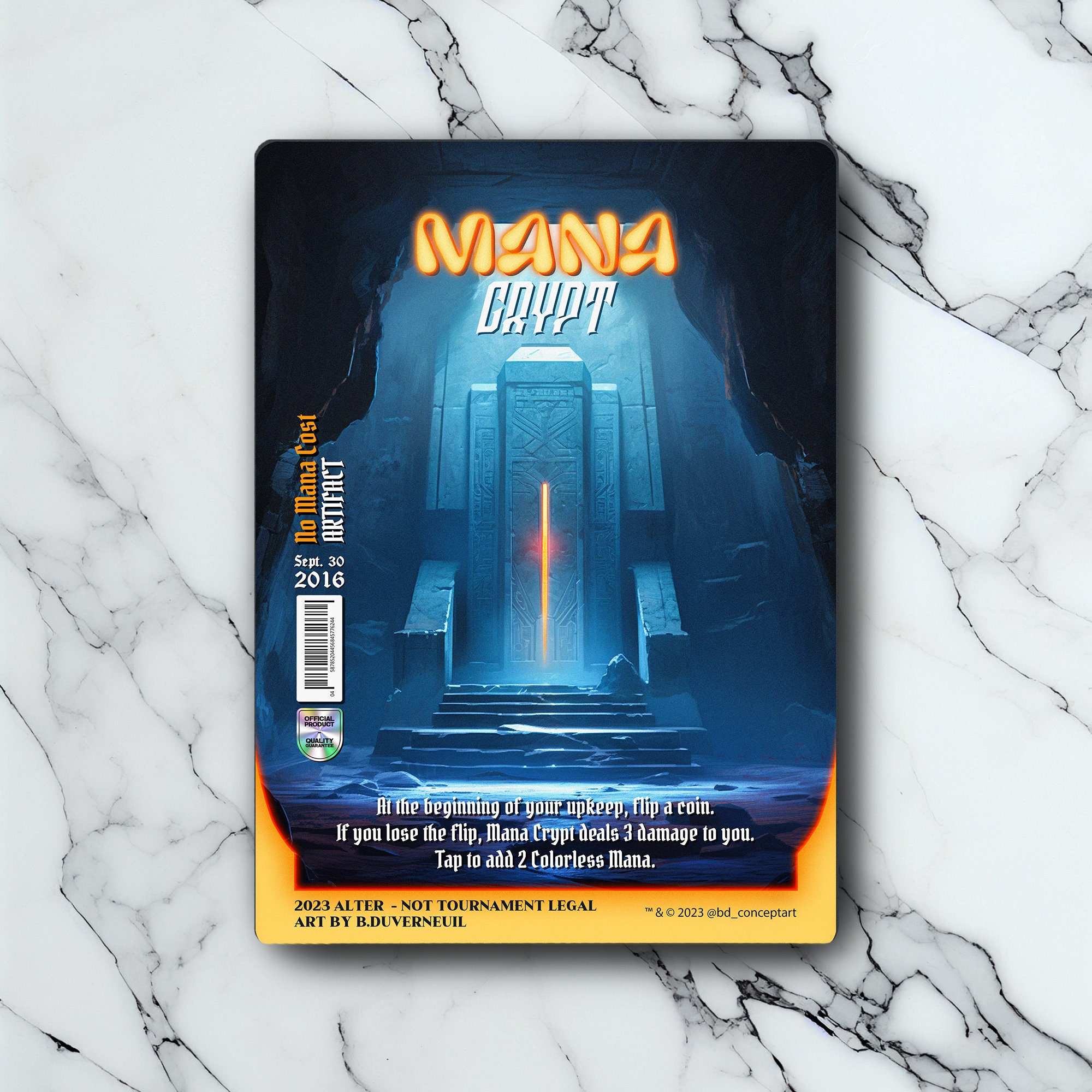 Mana Crypt Retro Futuristic / Vintage Full Art Holographic for ...