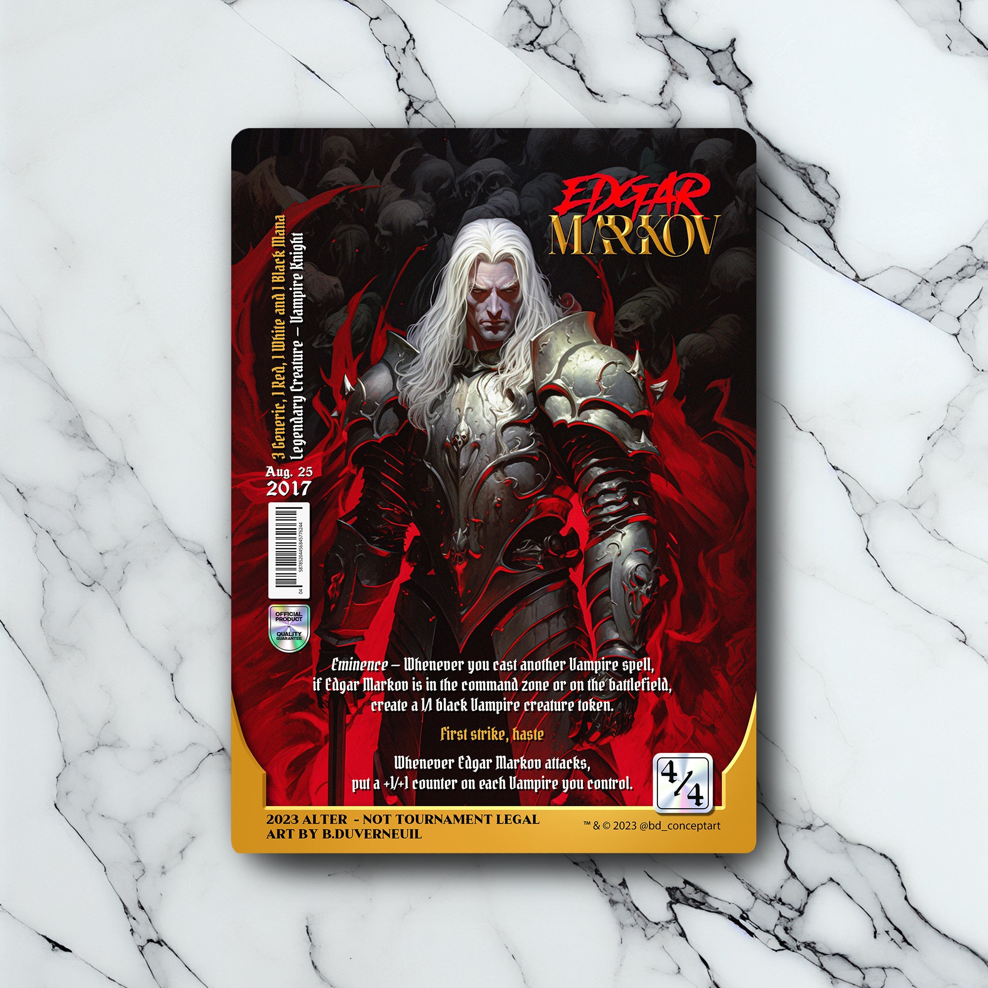 Edgar Markov Vintage Full Art Holographic for Collectors and MTG ...