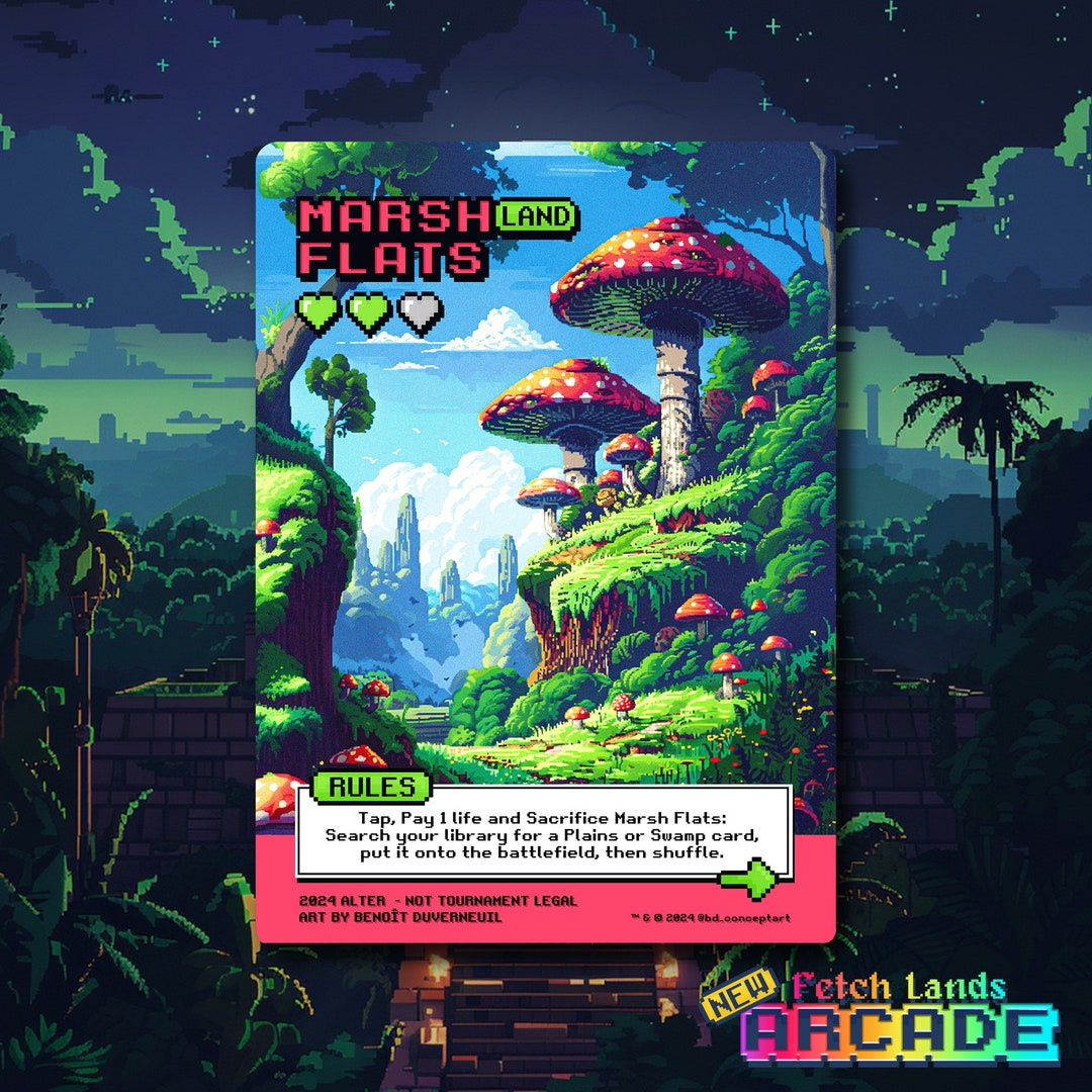 Marsh Flats - Arcade / Retro Gaming - Full Art Holographic - for ...