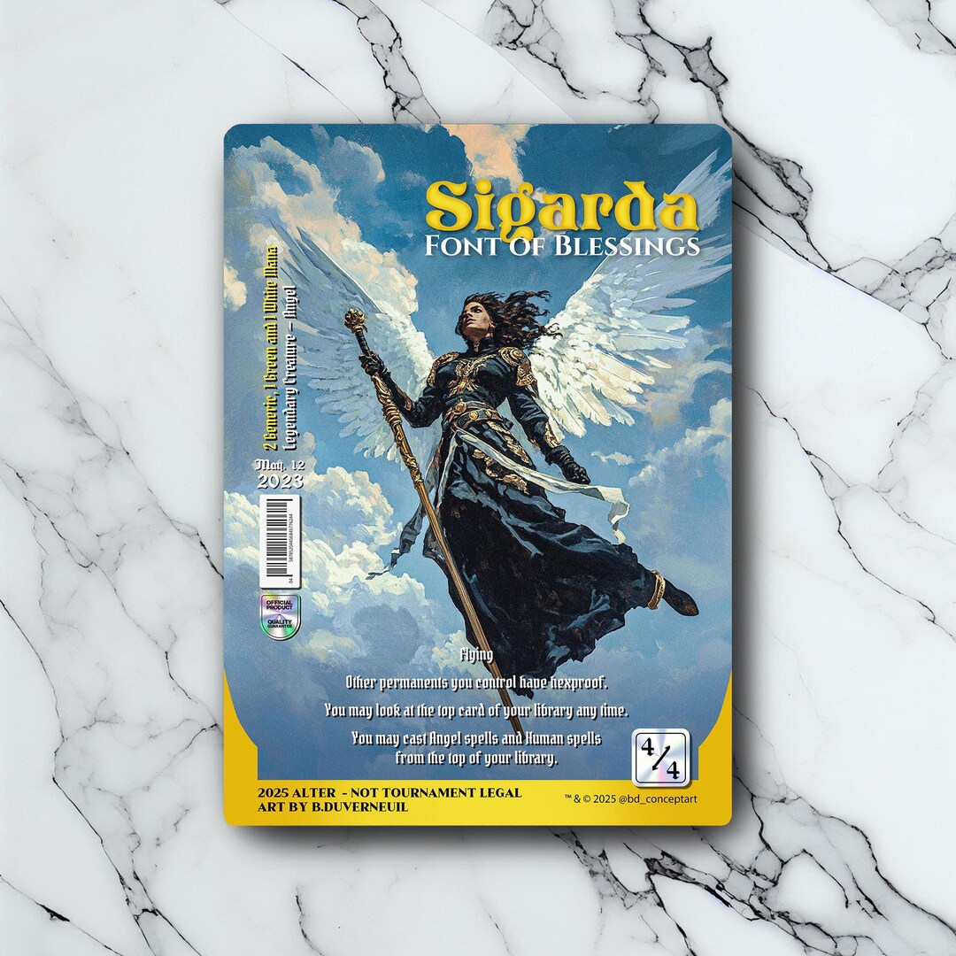 Sigarda Font of Blessings - Vintage - Full Art Holographic - for MTG Collectors and Players ...