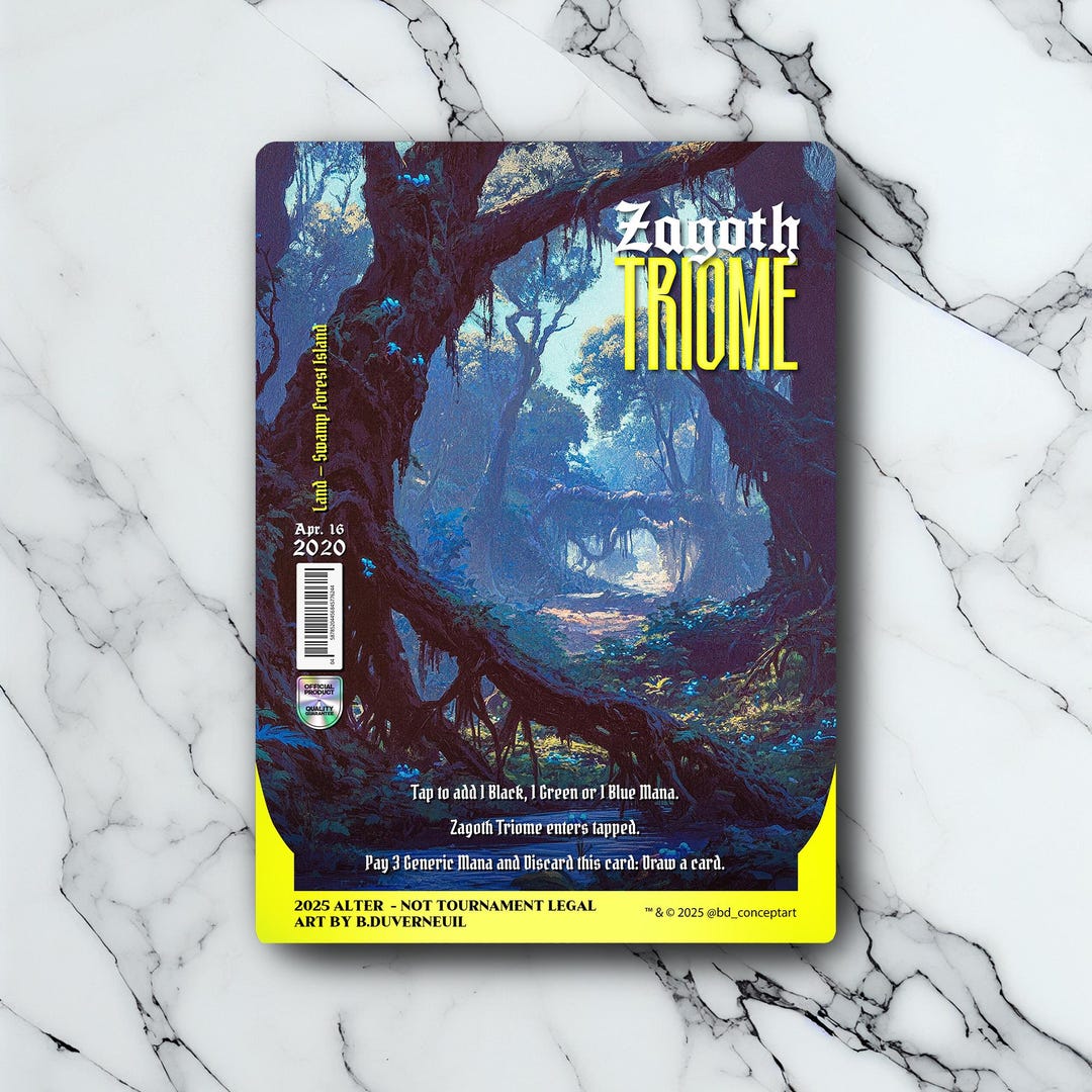 Zagoth Triome - Triome Lands / Vintage - Full Art Holographic - for MTG ...