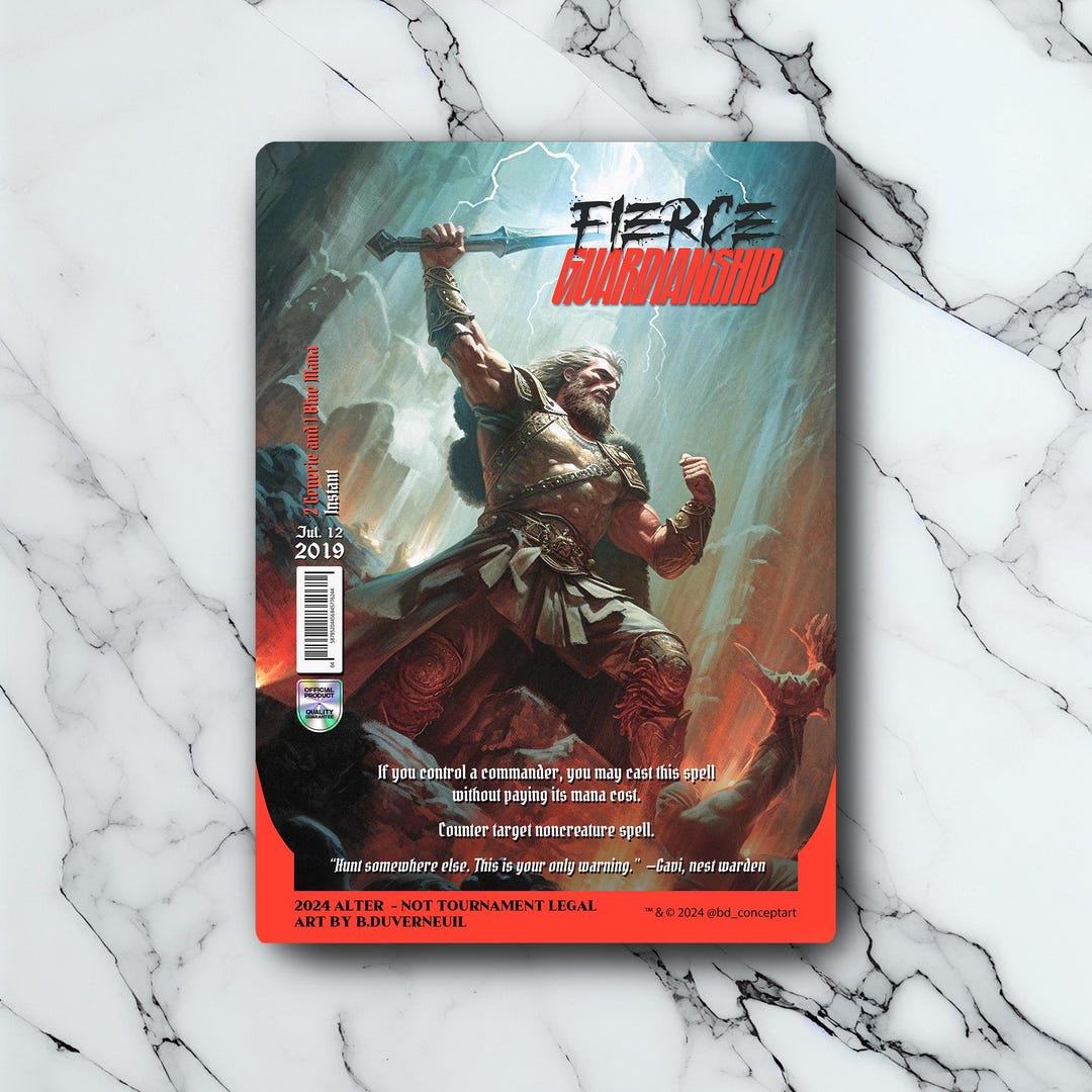 Fierce Guardianship - Vintage - Full Art Holographic - for Collectors ...