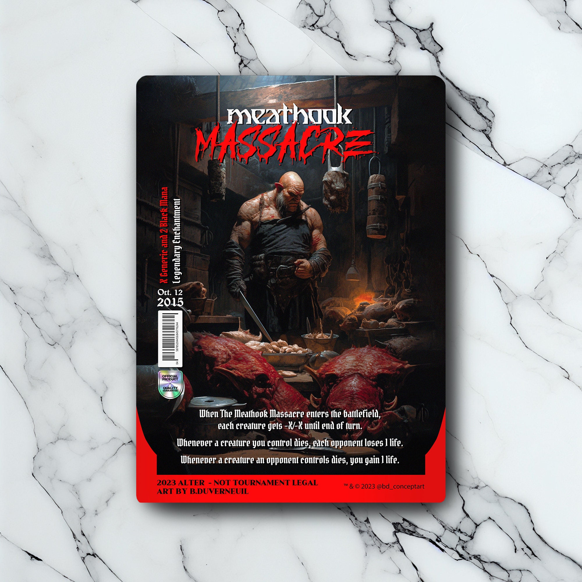 Meathook Massacre Vintage Full Art Holographic for Collectors and MTG ...