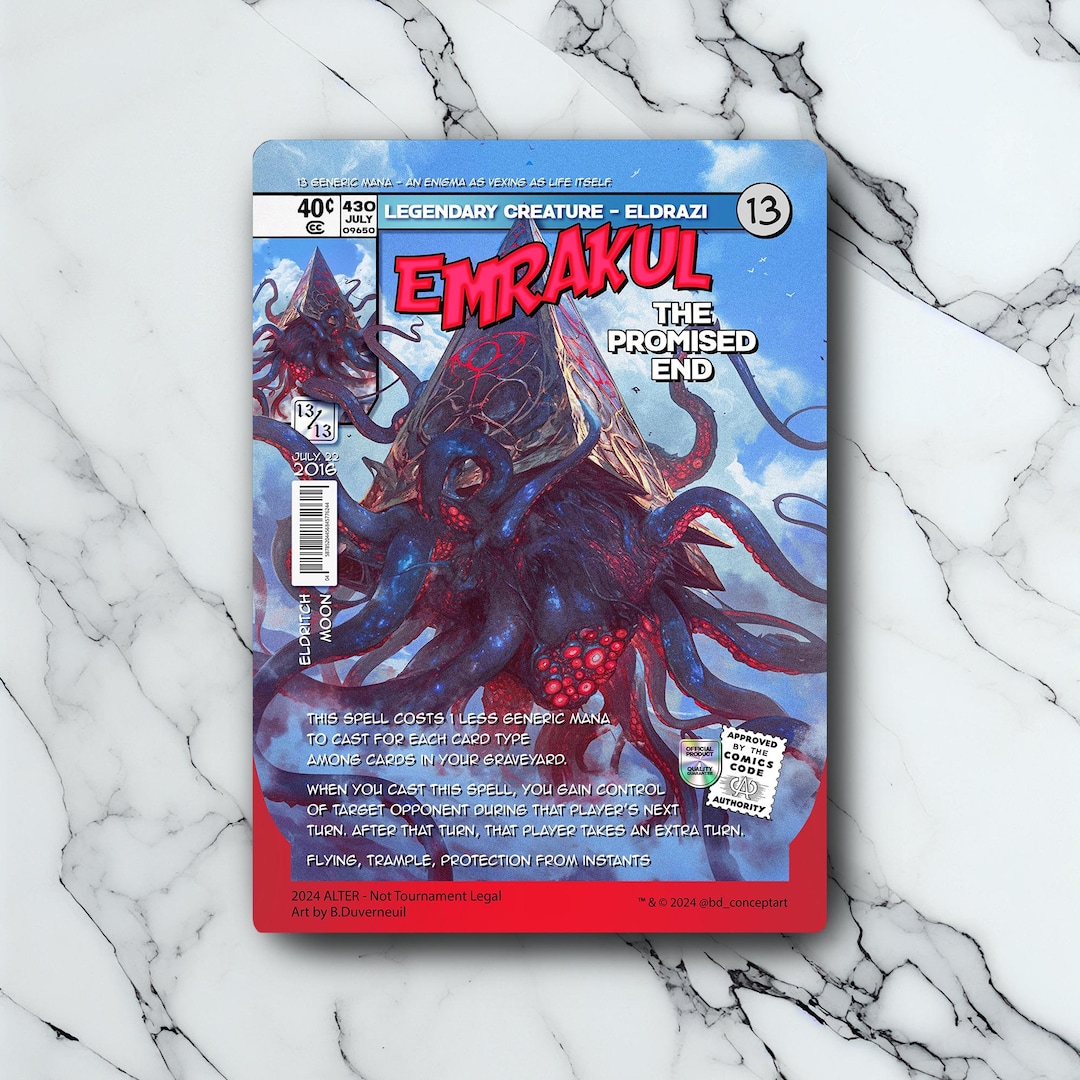 Emrakul, the Promised End - Vintage - Full Art Holographic - for Collectors and MTG Players ...