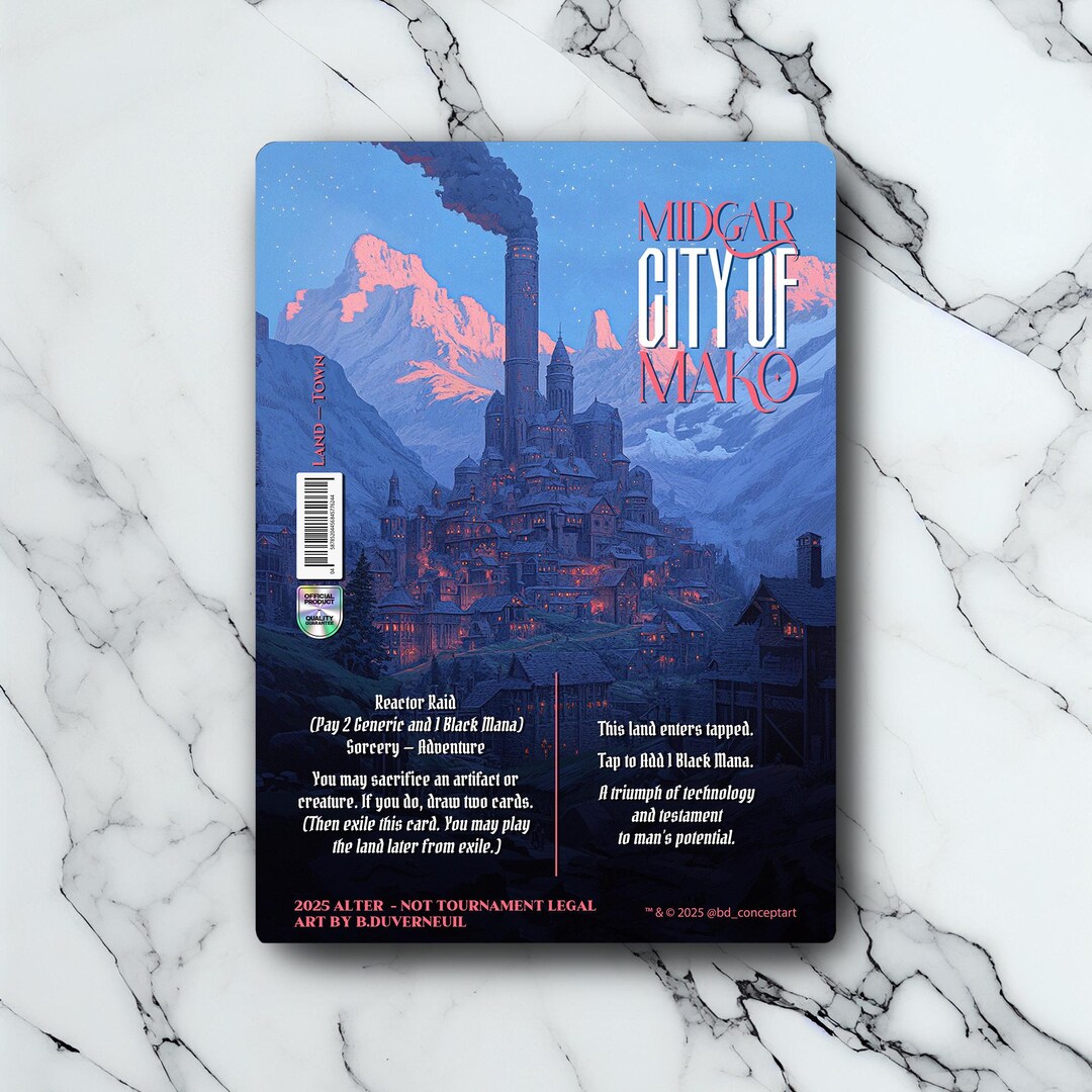 Midgar, City of Mako - Vintage - Full Art Holographic - for MTG ...