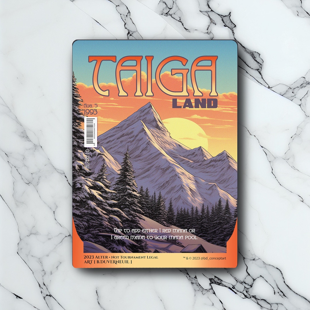 Taiga Retro Futuristic / Vintage Full Art Holographic for Collectors ...