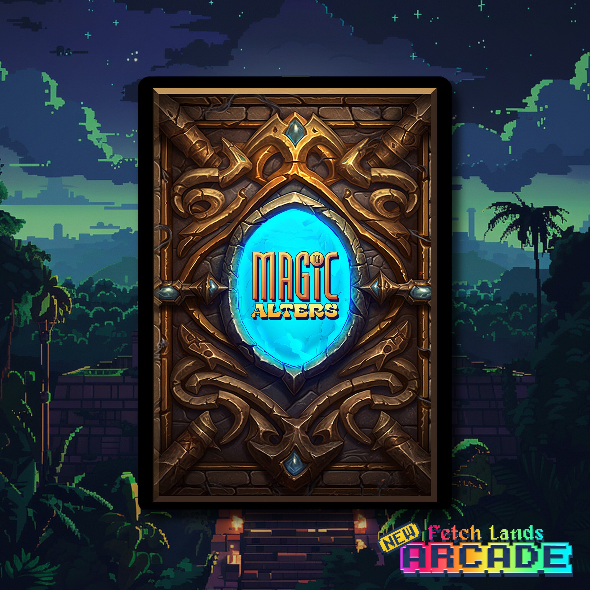 Arid Mesa Arcade / Retro Gaming Full Holographic Art for Collectors and ...