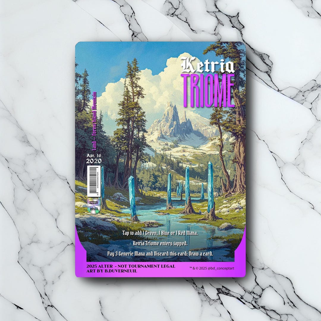 Ketria Triome - Triome Lands / Vintage - Full Art Holographic - for MTG ...