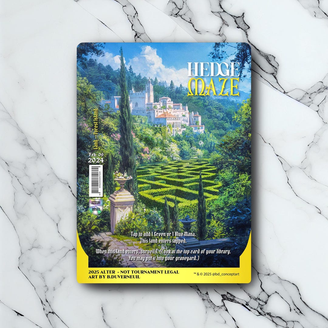 Hedge Maze - Surveil Lands / Vintage - Full Art Holographic - for ...