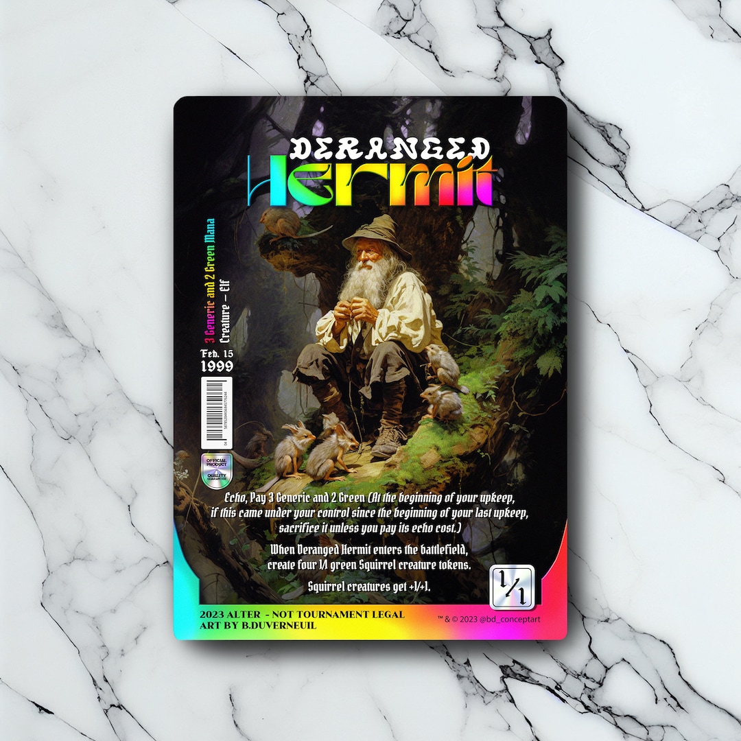 Deranged Hermit - Vintage - Full Art Holographic - for Collectors and ...