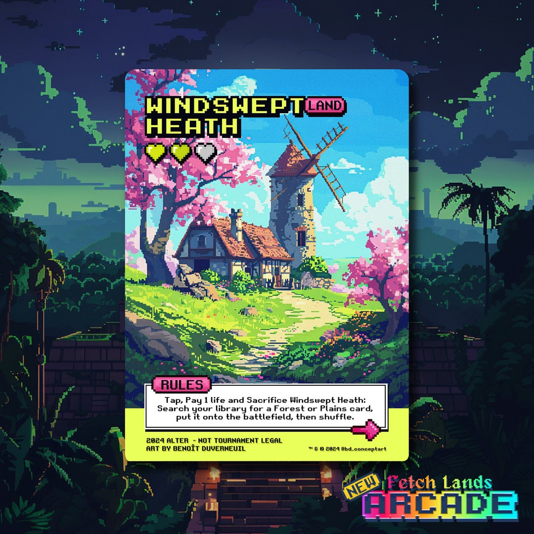 Windswept Heath - Arcade / Retro Gaming - Full Holographic Art - for ...
